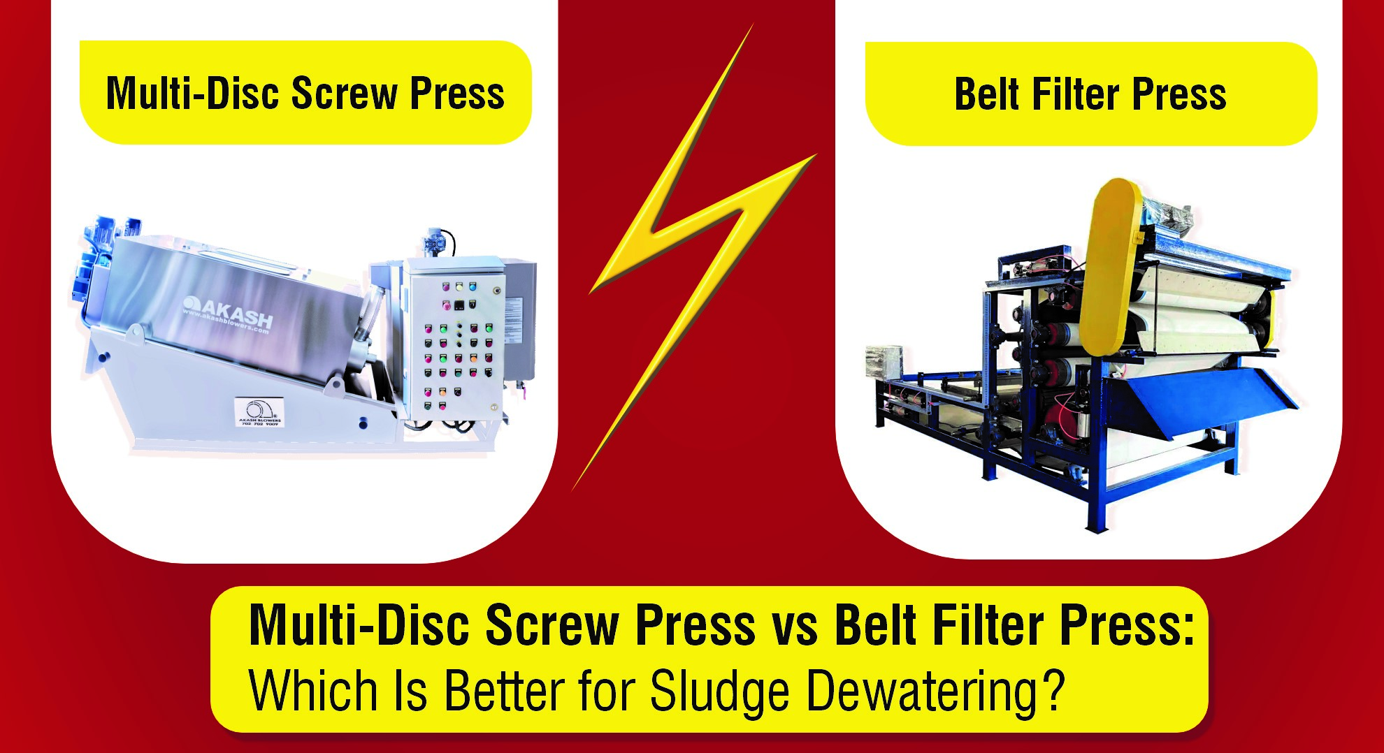 Multi-Disc Screw Press vs Belt Filter Press: Which Is Better for Sludge ...
