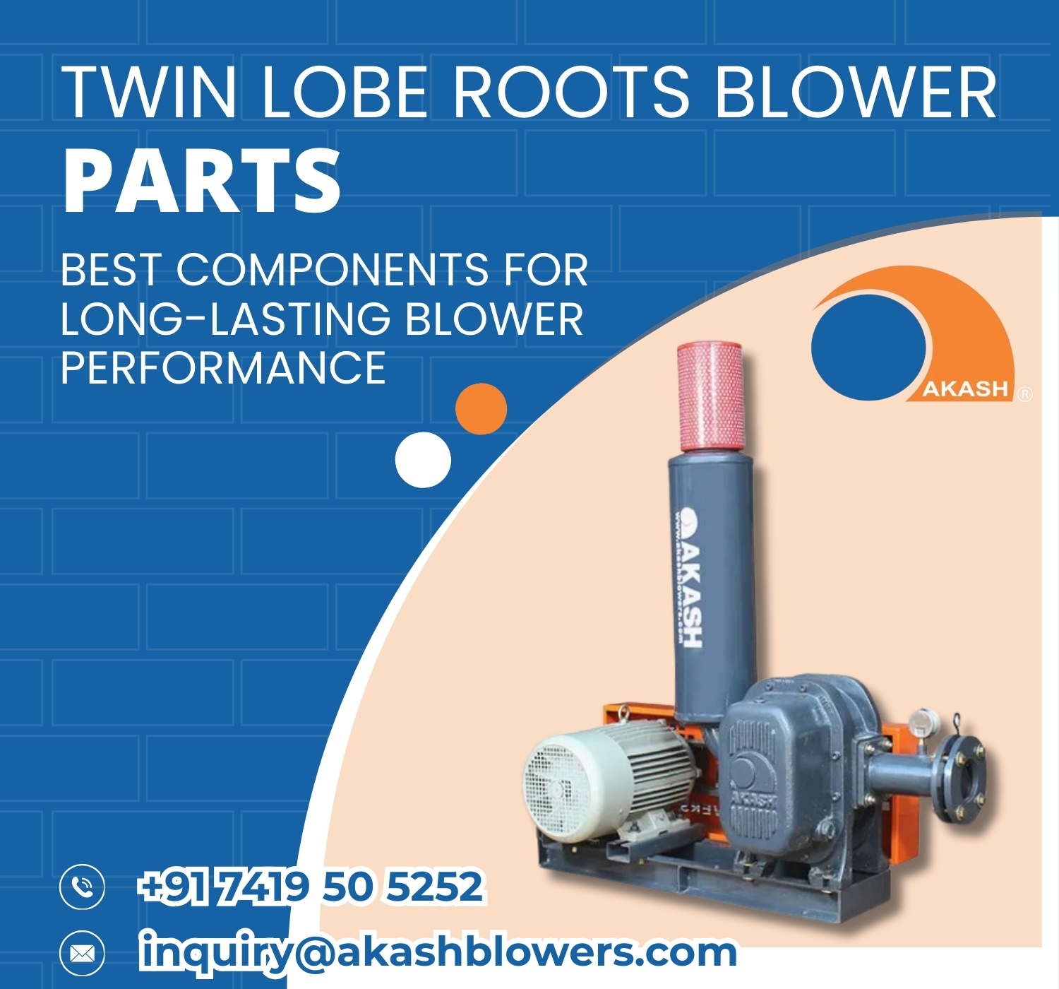 Twin Lobe Roots Blower Parts | High-Performance Components - Akash Blowers