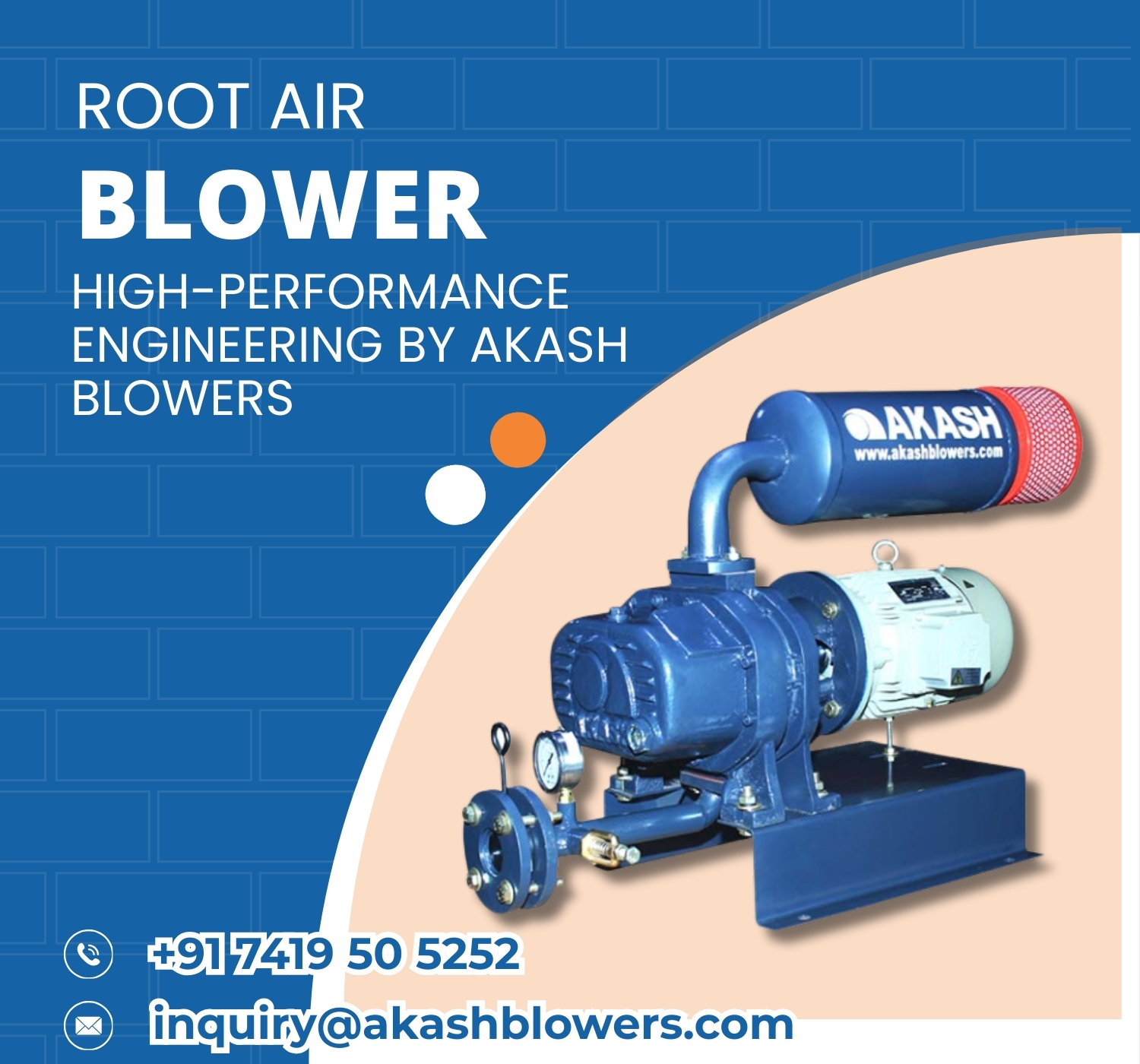 Root Air Blower | Industrial and Aquaculture Applications - Akash Blowers