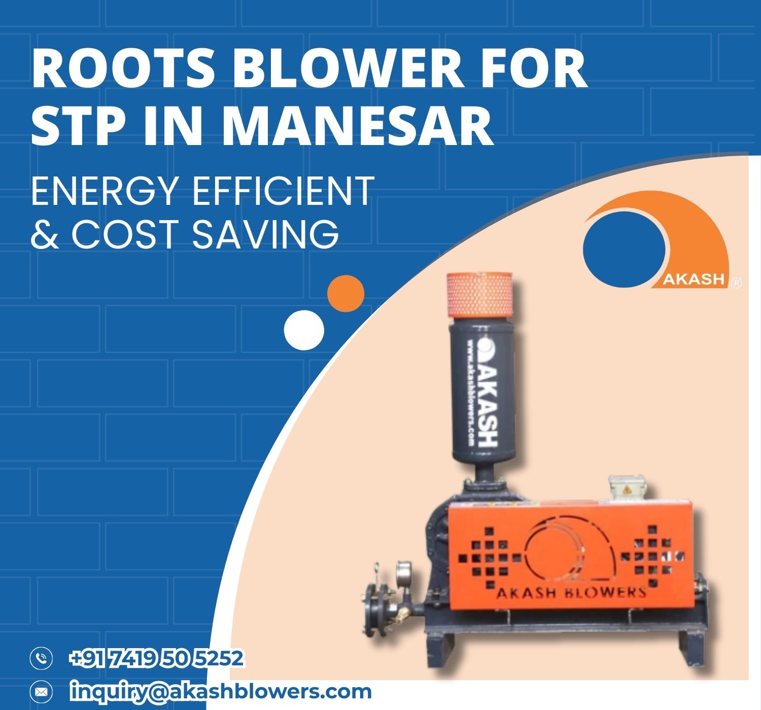 Roots Blower for STP in Manesar | Energy Efficient & Cost Saving ...