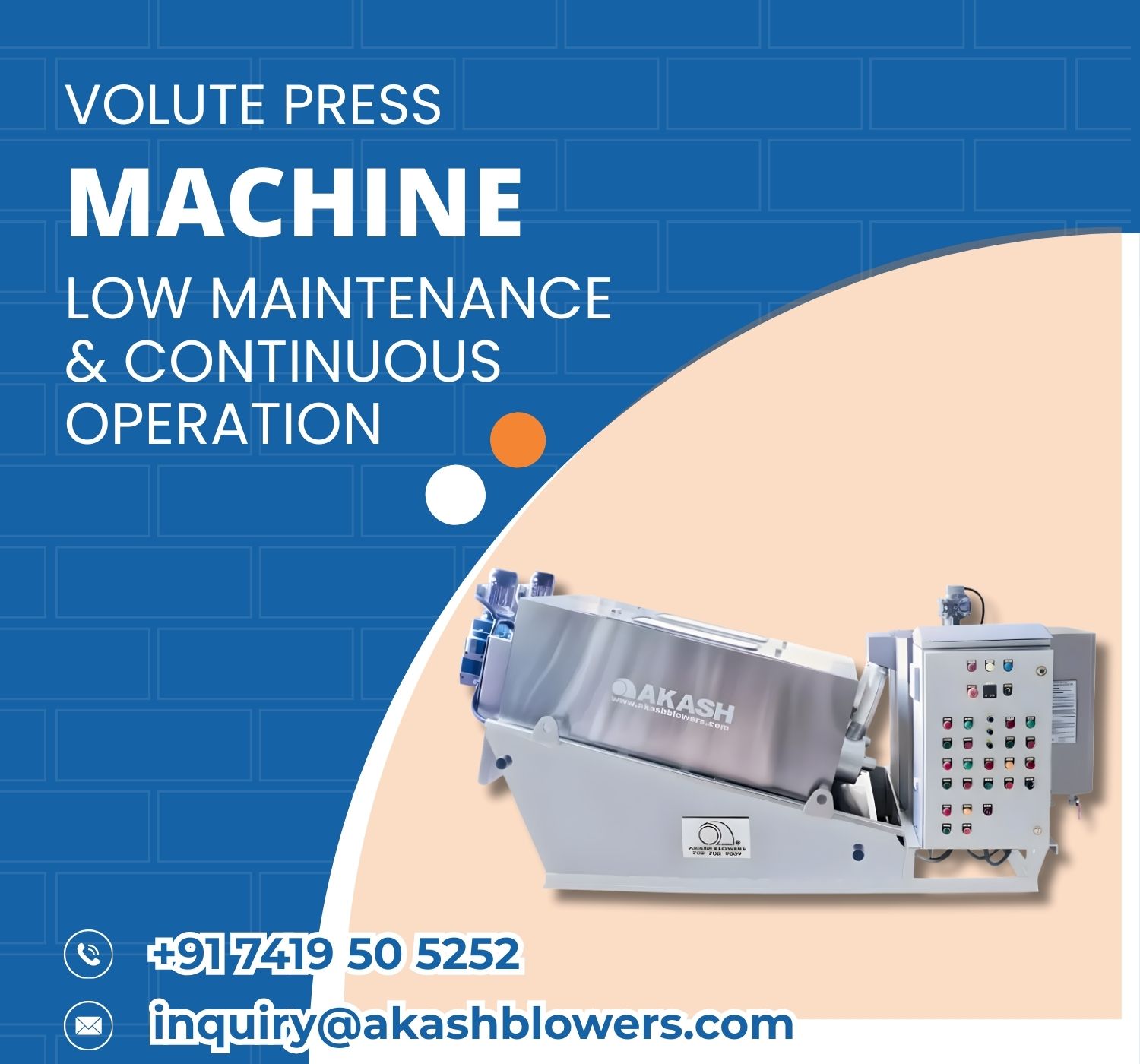 Volute Press Machine - Akash Blowers